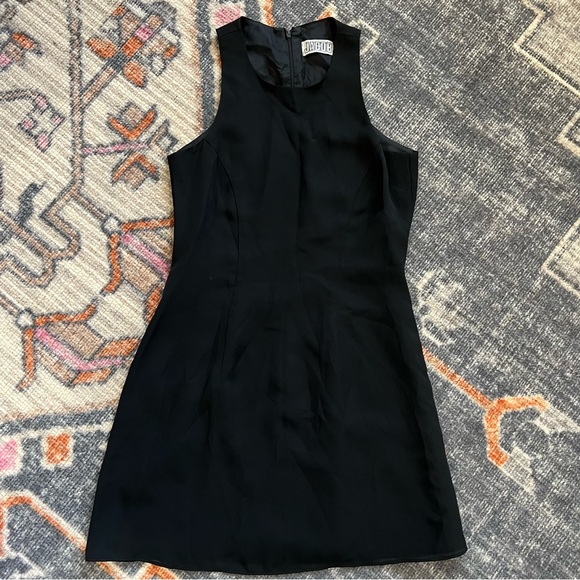 Jacob | Dresses | Vtg 9s Jacob Black Mini Dress Size 5 Sleeveless ...